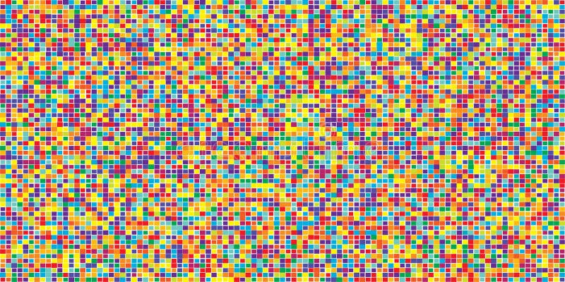 Random Mosaic Square Tiles Seamless, Repeatable Cubism Pattern, Texture ...