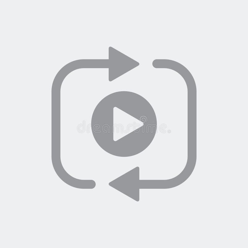 Random Play, Vector Best Gray Line Icon Stock Vector - Illustration of ...