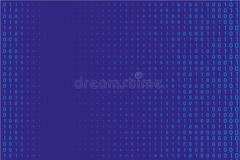 Random Numbers 0 And 1 Background In A Matrix Style Binary Code 8829