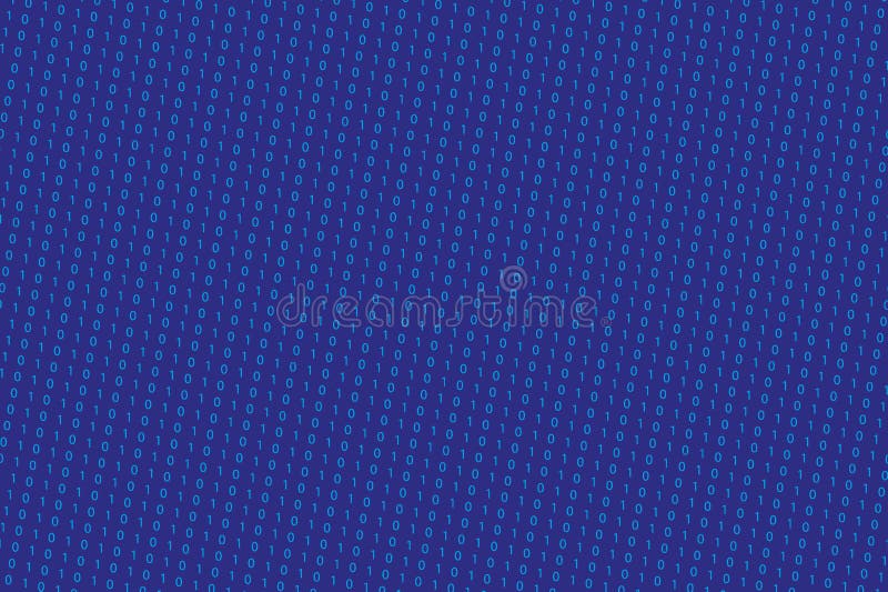 Random Numbers 0 And 1 Background In A Matrix Style Binary Code Pattern Abstract Digital