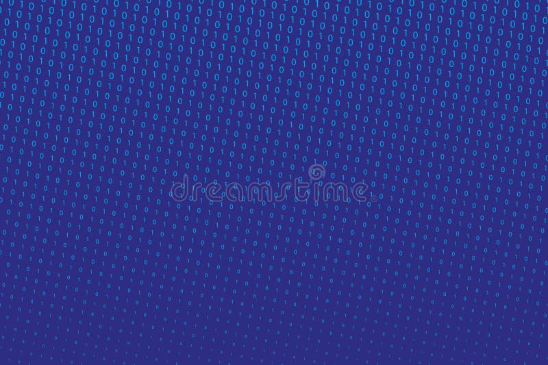 Random Numbers 0 And 1 Background In A Matrix Style Binary Code Pattern Abstract Digital