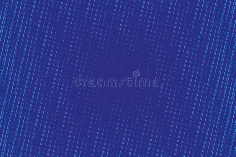 Random Numbers 0 and 1. Background in a Matrix Style. Binary Code Pattern Abstract Digital ...