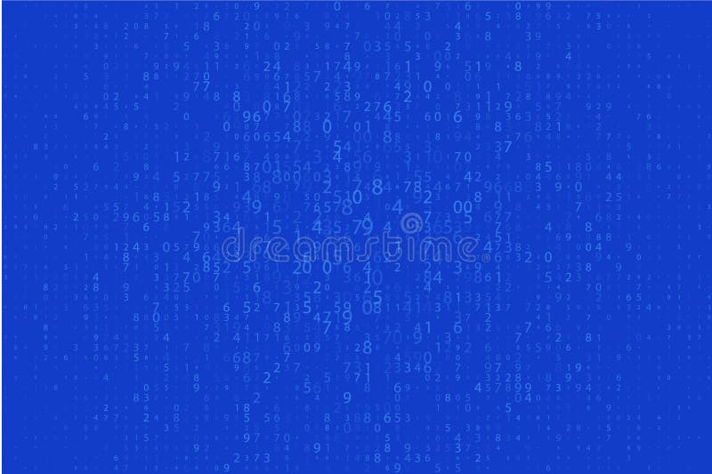 Random Numbers 0 And 1 Background In A Matrix Style Binary Code Pattern Abstract Digital