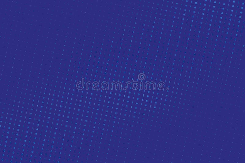 Random Numbers 0 And 1 Background In A Matrix Style Binary Code Pattern Abstract Digital