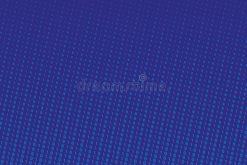 Random Numbers 0 And 1 Background In A Matrix Style Binary Code Pattern Abstract Digital