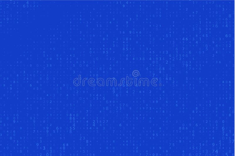 Random Numbers 0 and 9. Background in a Matrix Style. Binary Code ...