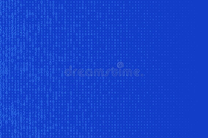 Random Numbers 0 And 1 Background In A Matrix Style Binary Code Pattern Abstract Digital