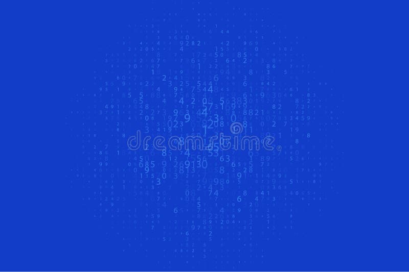 Random Numbers 0 And 1 Background In A Matrix Style Binary Code Pattern Abstract Digital