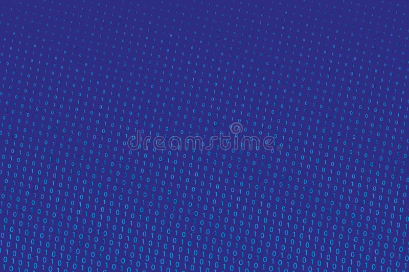 Random Numbers 0 And 1 Background In A Matrix Style Binary Code Pattern Abstract Digital