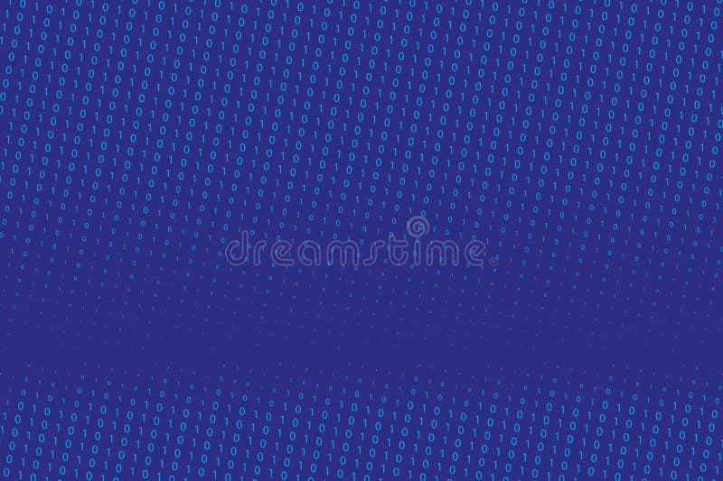 Random Numbers 0 And 1 Background In A Matrix Style Binary Code Pattern Abstract Digital