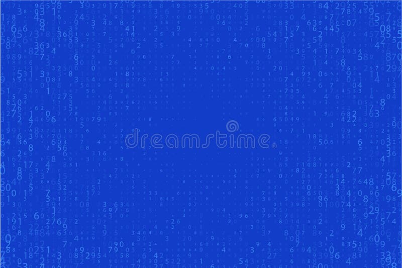 Random Numbers 0 And 1 Background In A Matrix Style Binary Code Pattern Abstract Digital
