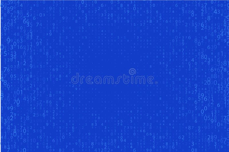 Random Numbers 0 and 1. Background in a Matrix Style. Binary Code Pattern Abstract Digital ...