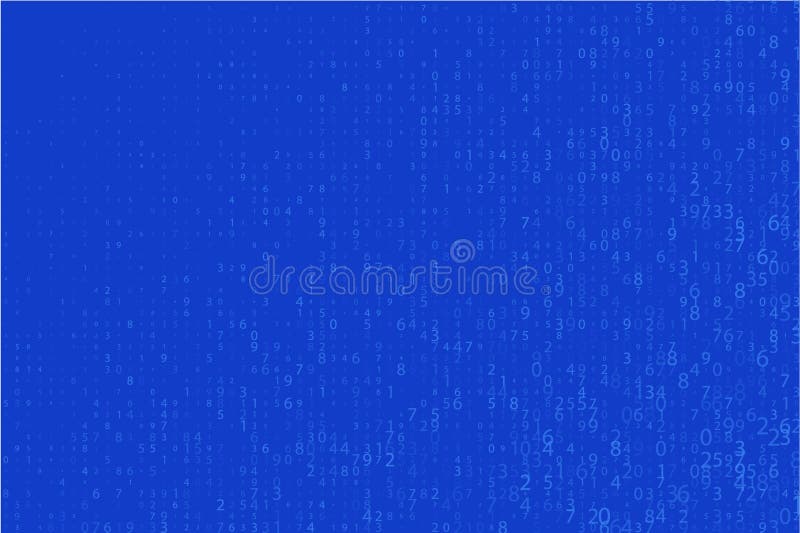 Random Numbers 0 and 1. Background in a Matrix Style. Binary Code ...