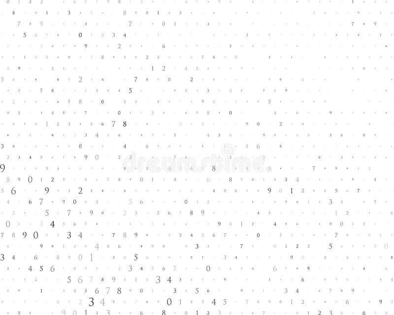 Random Numbers 0 and 9. Background in a Matrix Style. Binary Code ...