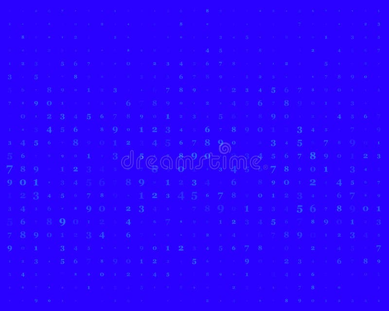Random Numbers 0 and 9. Background in a Matrix Style. Binary Code ...