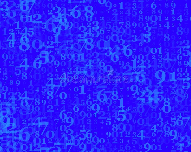 Random Numbers 0 and 9. Background in a Matrix Style. Binary Code ...