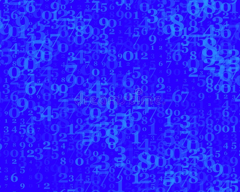 Random Numbers 0 and 9. Background in a Matrix Style. Binary Code ...