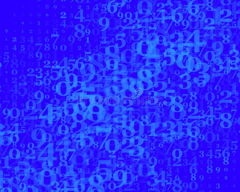 Random Numbers 0 And 9 Background In A Matrix Style Binary Code