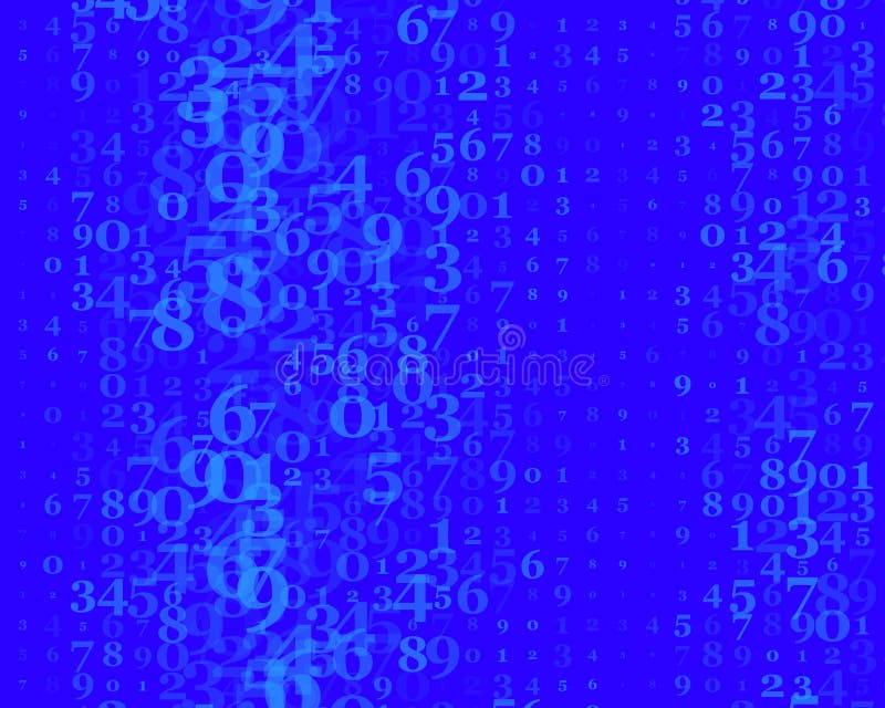 Random Numbers 0 and 9. Background in a Matrix Style. Binary Code ...