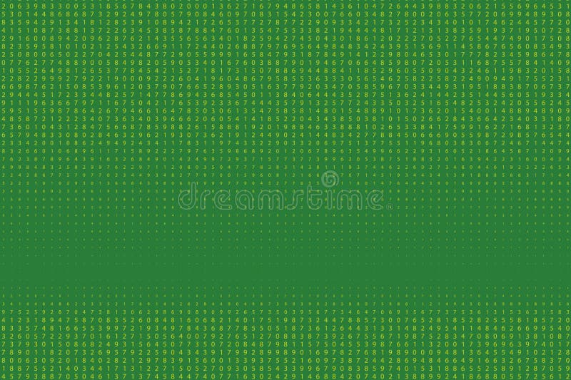 Random Numbers 0 9 Background In A Matrix Style Code Pattern With