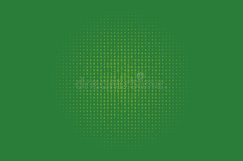 Random Numbers 0 9 Background In A Matrix Style Code Pattern With