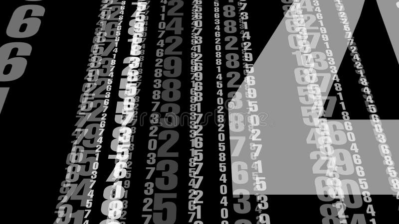 Random Numbers On Black Algorithmic Sequence Of Numerical Digits Counting In Dynamic Data