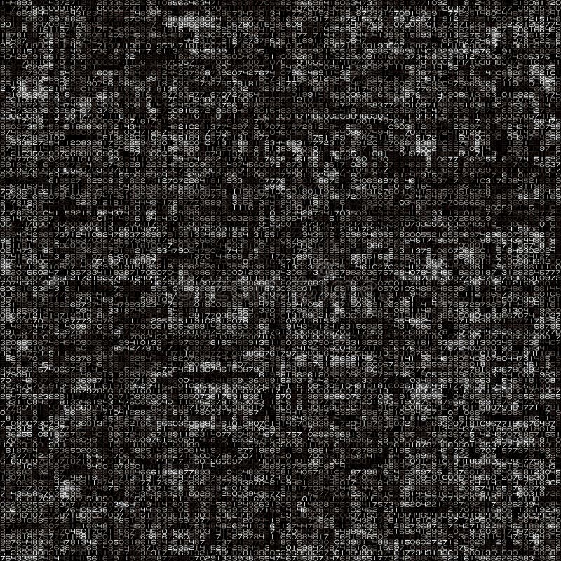 Random Numbers 0 And 1 Background In A Matrix Style Binary Code Pattern Abstract Digital