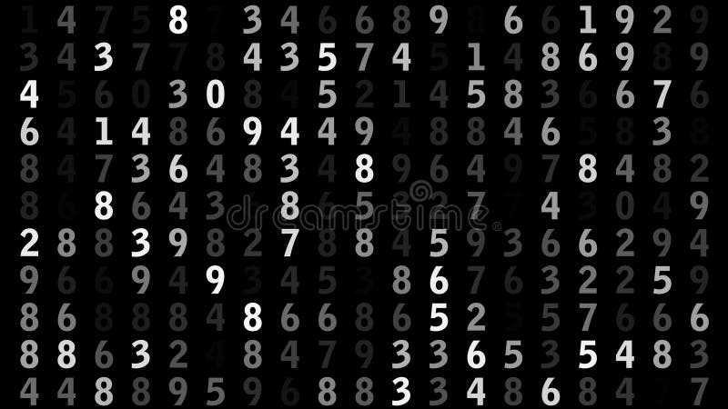Algorithm For Dynamic Numbers On Black Exploring Random Numerical Data With Texture And Data