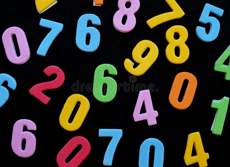 Random numbers stock image. Image of abstract, column - 124726625