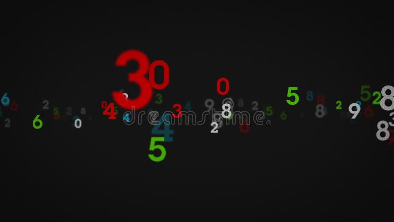 Random Numbers Black Zooming Stock Footage - Video of encryption ...
