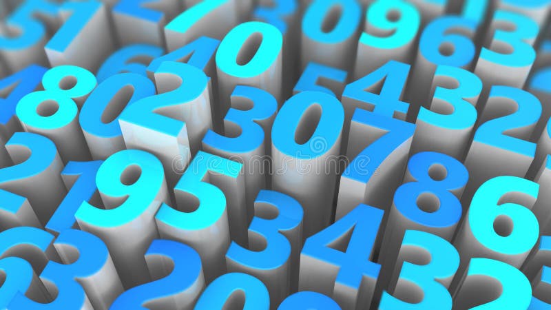 Random numbers stock illustration. Illustration of focus - 75118509