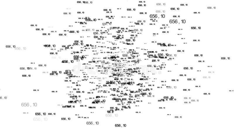 Random Numbers Flying from White Background Stock Footage - Video of ...