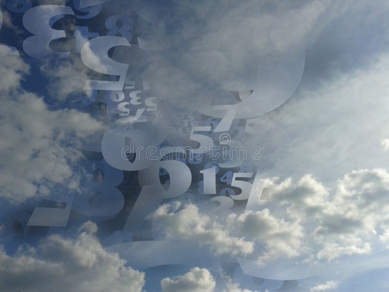 Cloud Numbers stock photo. Image of white, symbol, cloud - 15689428