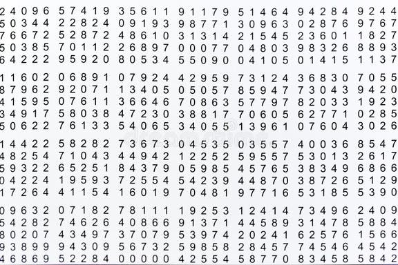 Random numbers stock photo. Image of maths, abstract - 124726656