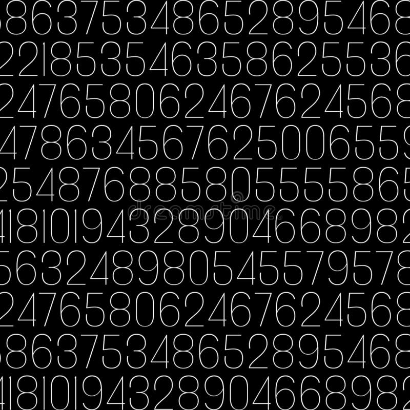 Random numbers stock illustration. Illustration of numbers - 137345991