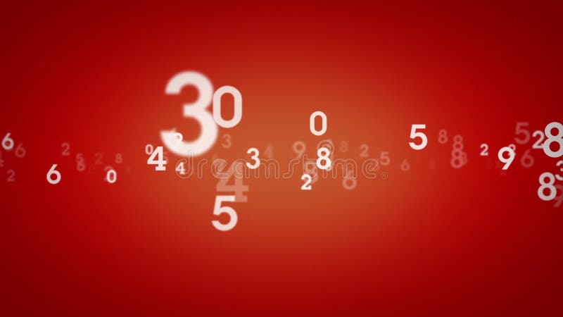 Random Numbers Red Zooming stock video. Video of hacker - 44860933
