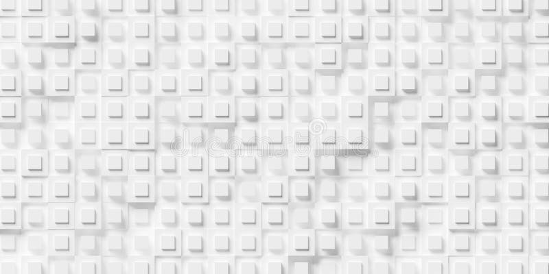 Random Offset Double Stacked White Cube Boxes or Block Background ...