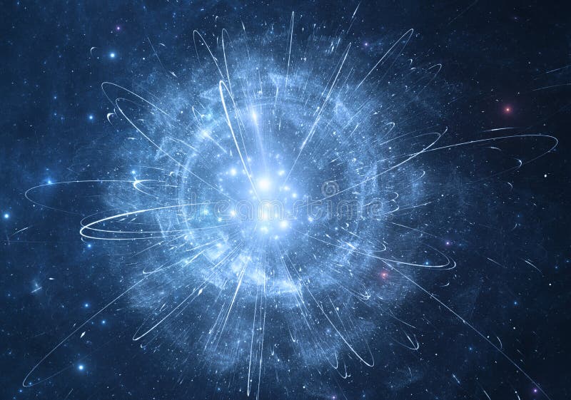 Random Orbits of Stars Around the Galactic Center Stock Illustration ...