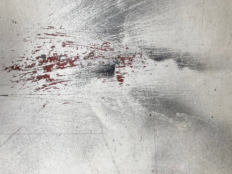 Random Paint Marks Left on a Section of Wall in an Art Studio Stock ...