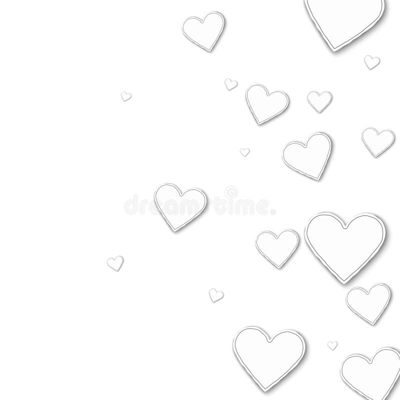 Random paper hearts. stock vector. Illustration of placard - 94663807