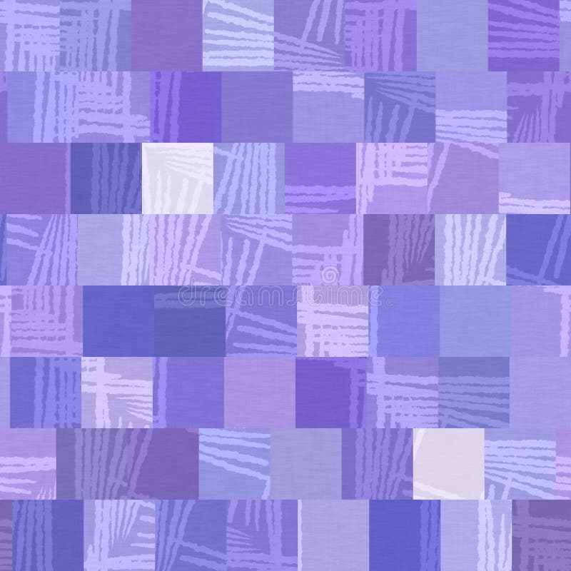 Random Patchwork Purple Mosaic Pixel Grid Seamless Pattern. Modern ...