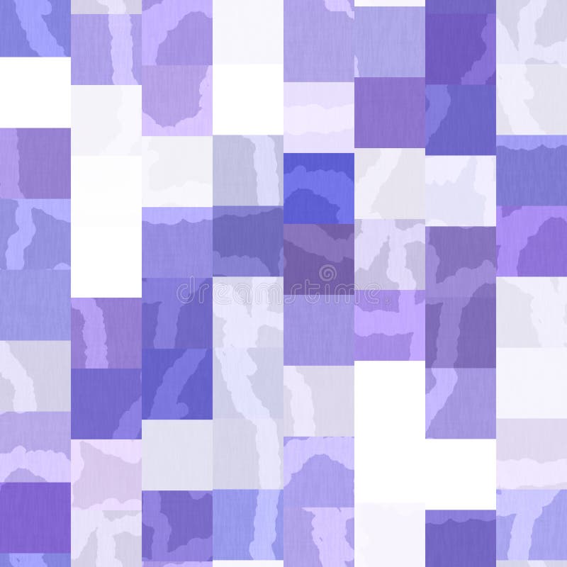 Random Patchwork Purple Mosaic Pixel Grid Seamless Pattern. Modern ...
