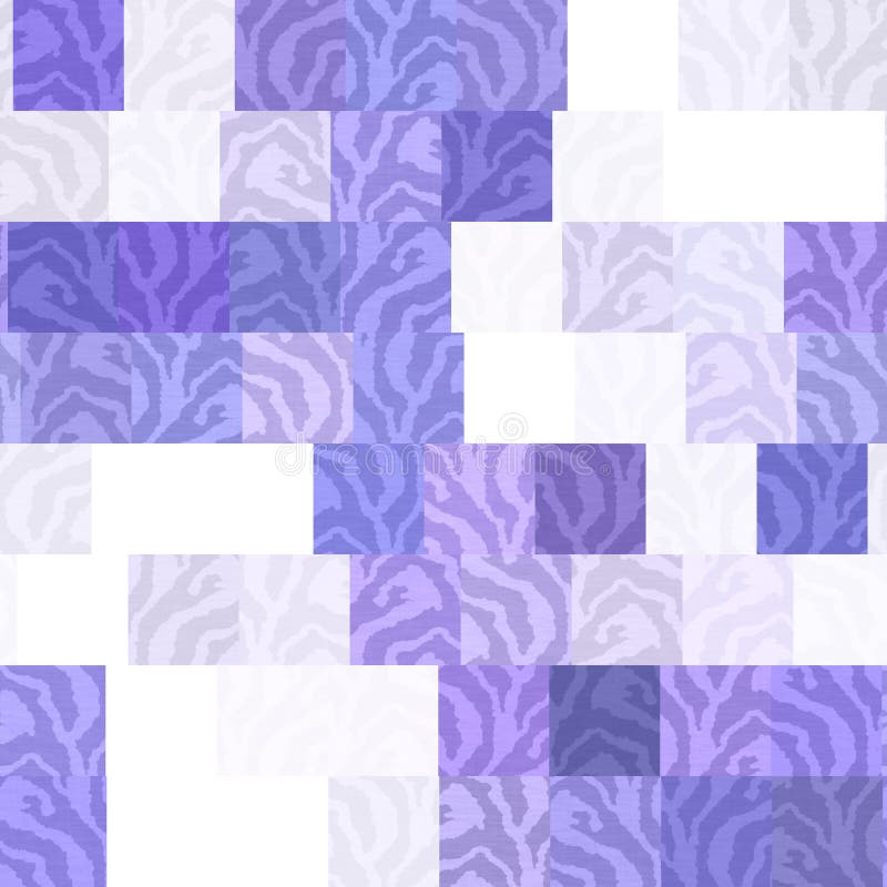 Random Patchwork Purple Mosaic Pixel Grid Seamless Pattern. Modern ...