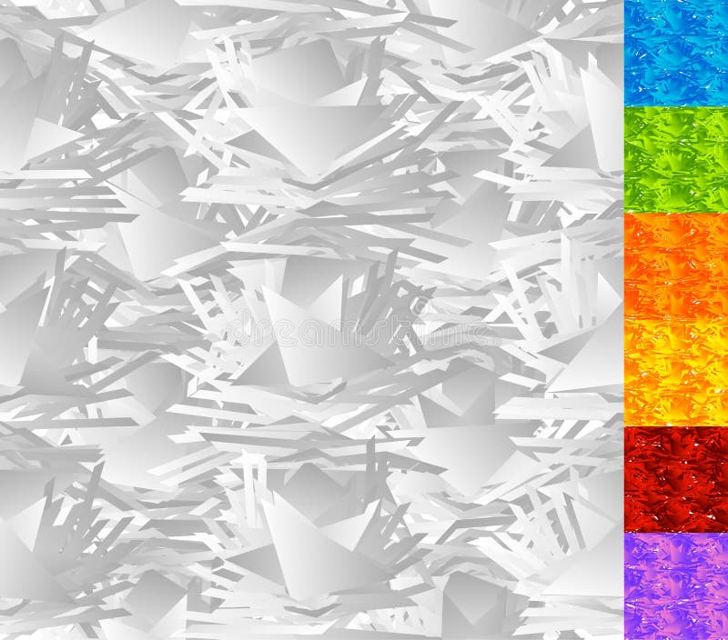 Random Pattern. Chaotic, Rough Texture. Set of 7 Colors Stock Vector ...