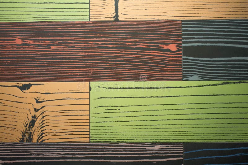 Random Pattern of Colourful Tile with Wood on Surface Stock Photo ...