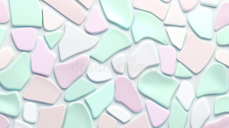Random Pattern of Pastel-colored Shapes is Creating a Modern and ...