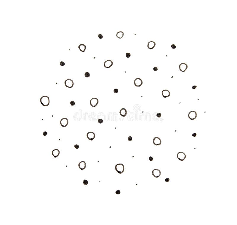Random Pattern of White Circular Dots on Background Stock Illustration ...
