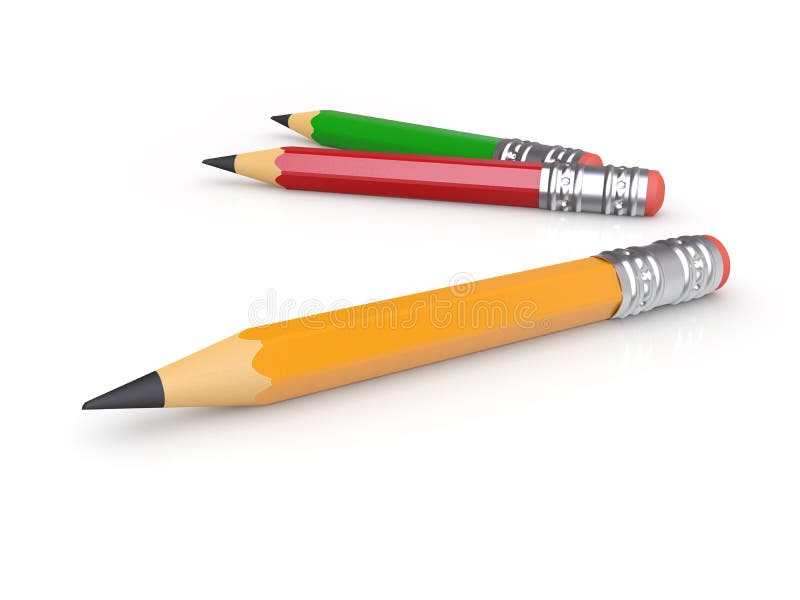 Random Pencils for Your Text Stock Photo - Image of drawing, graphite ...