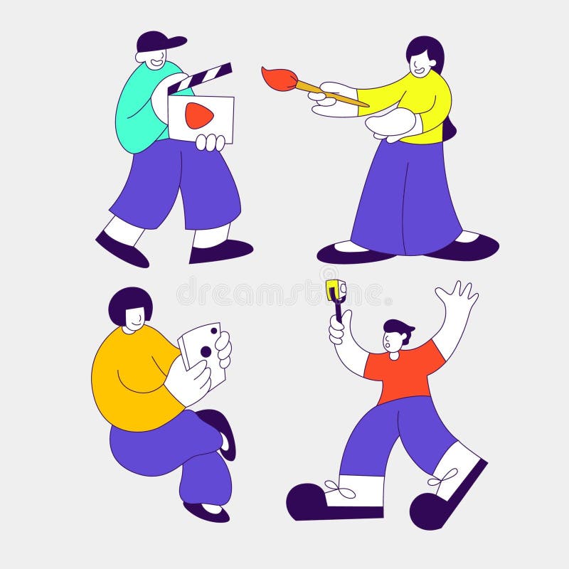 Random people activity stock vector. Illustration of clothing - 311747471