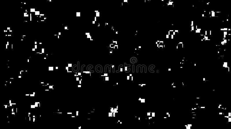 Random Pixel Noise on Black Background Creating Abstract Digital ...